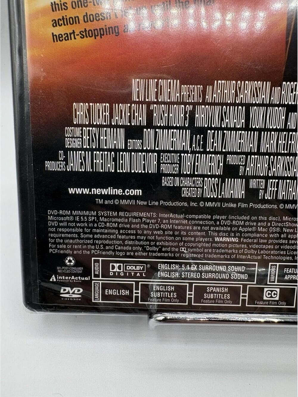 Media | Rush Hour 3 207 Dual Format Widestandard Chris Tucker Jackie ...